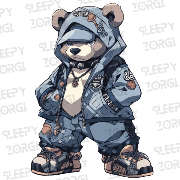 Drippy Teddy Bear - Etsy