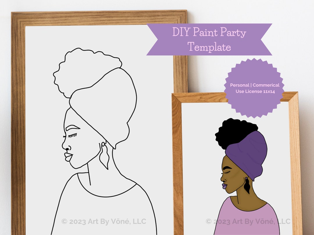 Paint Tracer DIY Paint Party Made Easy With Printable Tracers, DIY ...