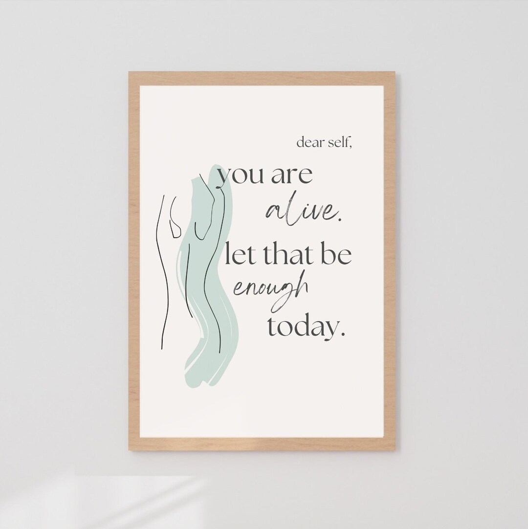 Self Love Poster, Affirmation Wall Art, Positive Affirmation Art ...
