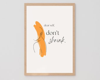 Self Love Poster, Affirmation Wall Art, Positive Affirmation Art ...