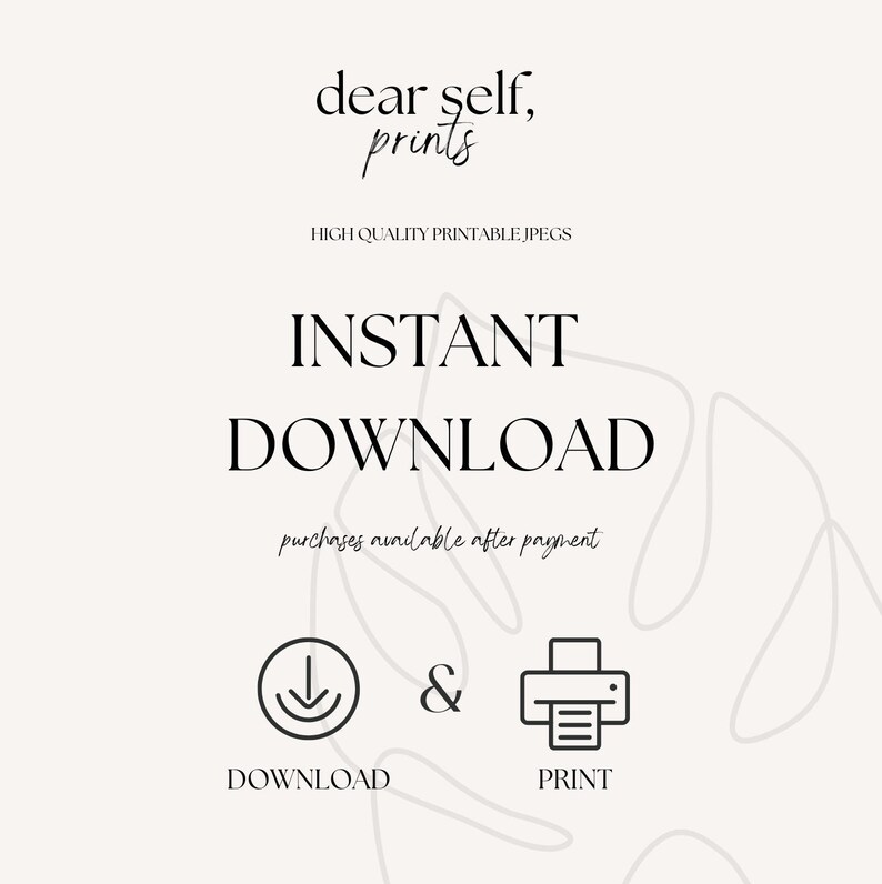 Self Love Poster, Affirmation Wall Art, Positive Affirmation Art ...