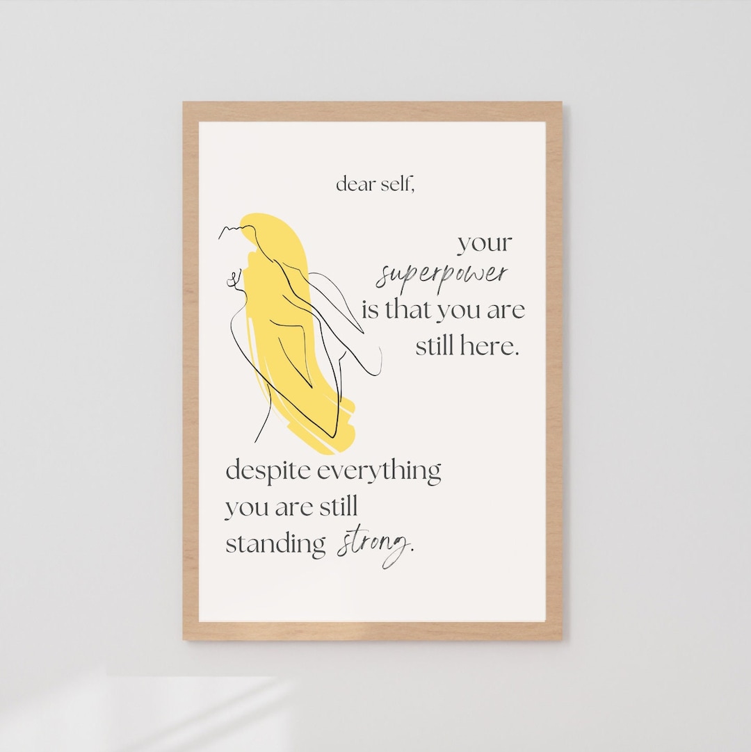 Self Love Poster, Affirmation Wall Art, Positive Affirmation Art ...