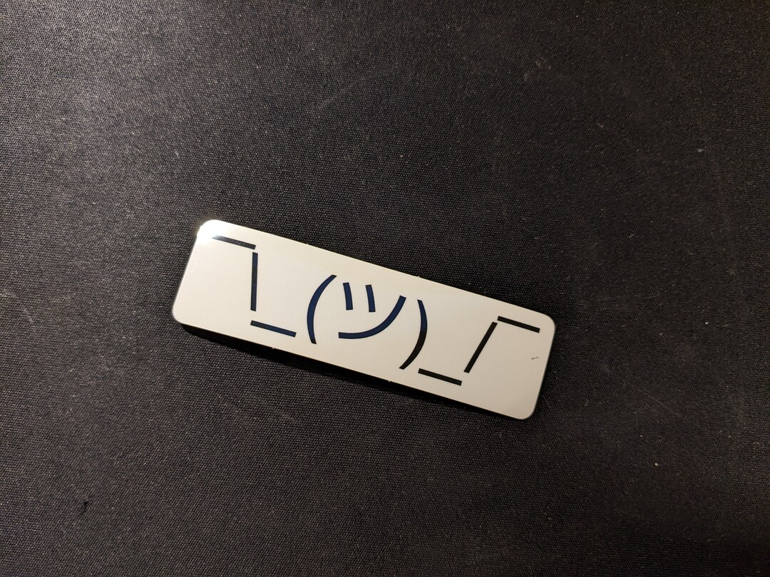 Shrug Sticker Emoji Emoticon ASCII Art - Etsy