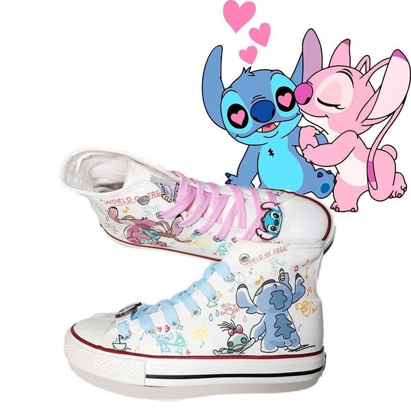 Lilo Stitch Converse - Etsy UK