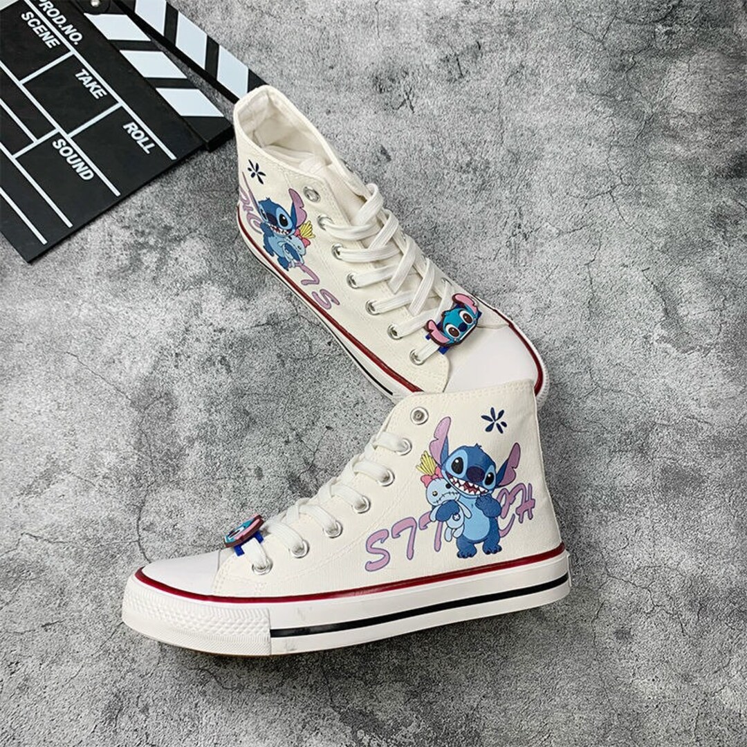 Sneakers Stitch Shoes Type Converse for Women High Casual - Etsy