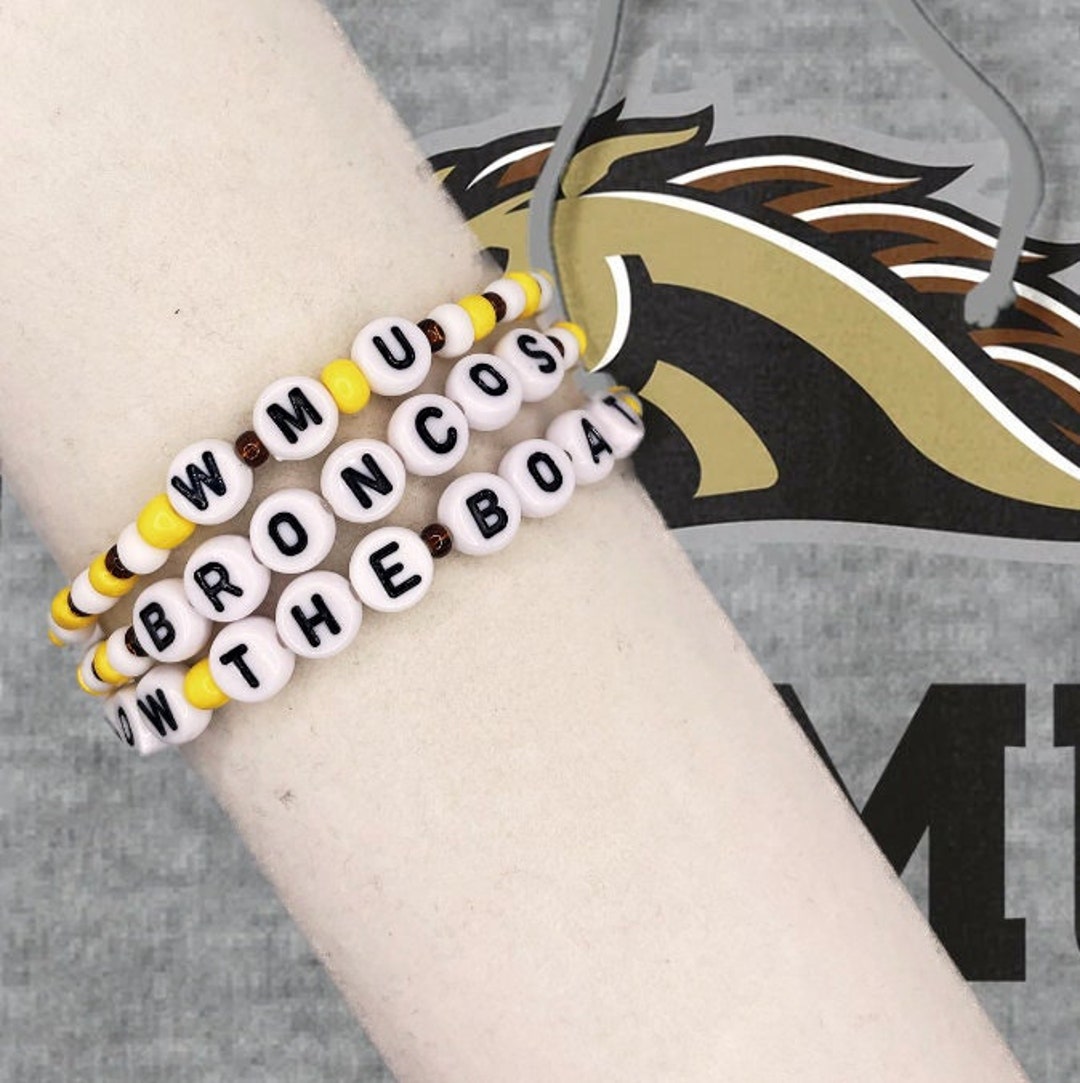 Show Your Bronco Pride With Shelby's WMU Bracelet Set! - Etsy