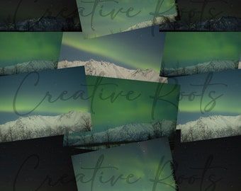 Northern Lights Seamless Pattern - Etsy