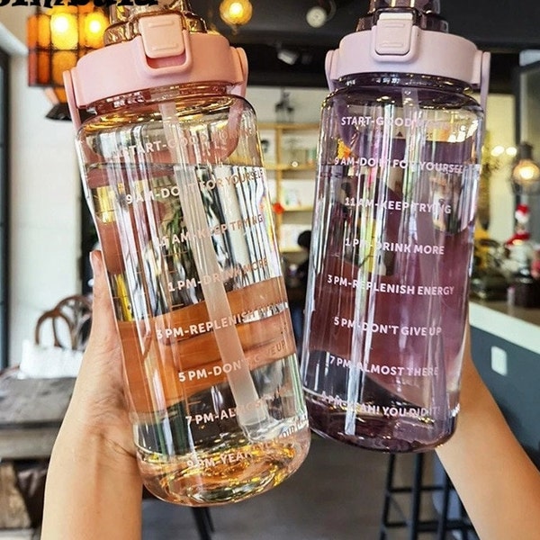 Glass Hydration Water Bottle - Etsy UK