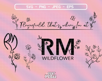 Bts Rm Wildflower - Etsy
