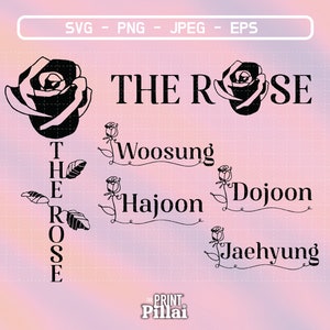 The Rose Kpop Bundle Svg Eps Png Jpg Vector Files for Cricut and ...