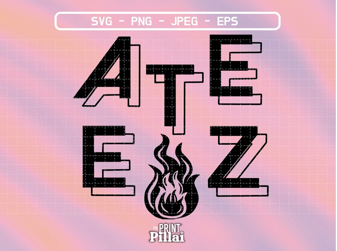 Ateez Svg Eps Png Jpg Vector Files for Cricut and Silhouette - Etsy