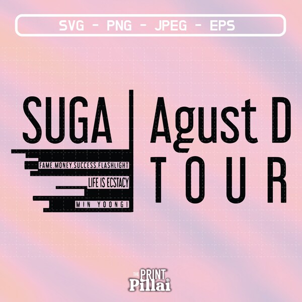 Bts Suga Svg - Etsy