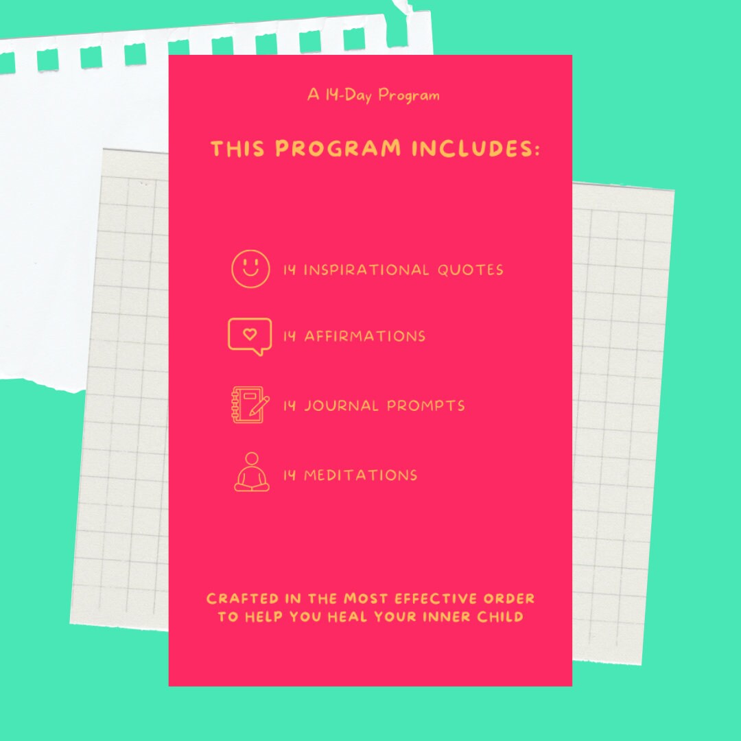 Heal Your Inner Child Playbook Printable | A 14-day Program ...