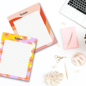 Retro 70s Groovy Stationery Notes Bundle 2 for Download - Downloadable ...