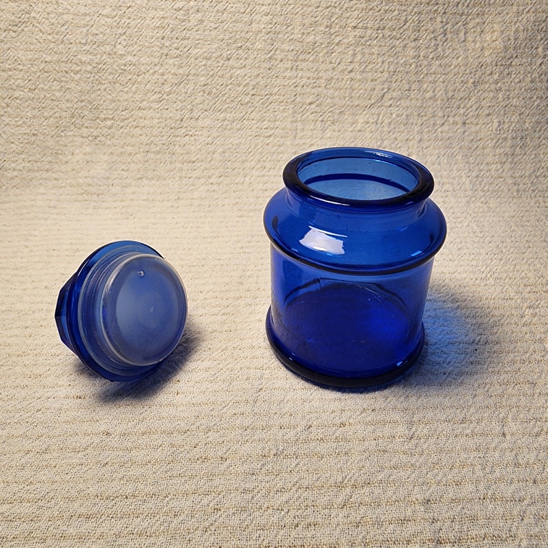 Vintage Vick Vaporub 4 Cobalt Blue Apothecary Jar With Sealed Lid - Etsy