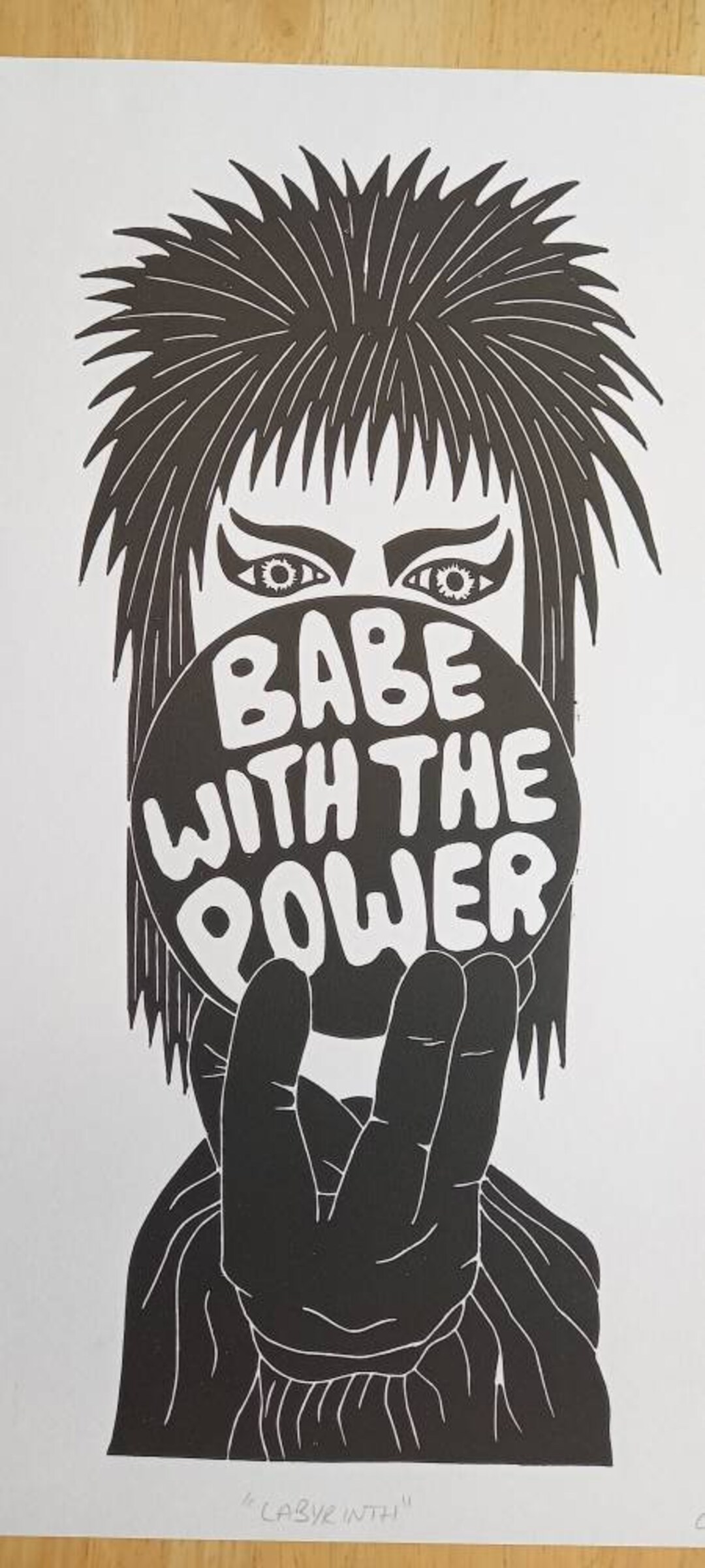 A4 Original Linocut Print - "labyrinth" - Etsy UK