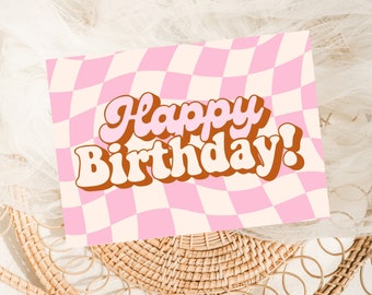 Minimalist Happy Birthday Card Wishes - Digital Instant Download ...