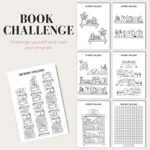 Reading Planner Bundle | Printable Book Reading Journal | Reviews ...