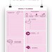 Pastel Pink Anatomy Inspired A4 Weekly Planner/printable and - Etsy