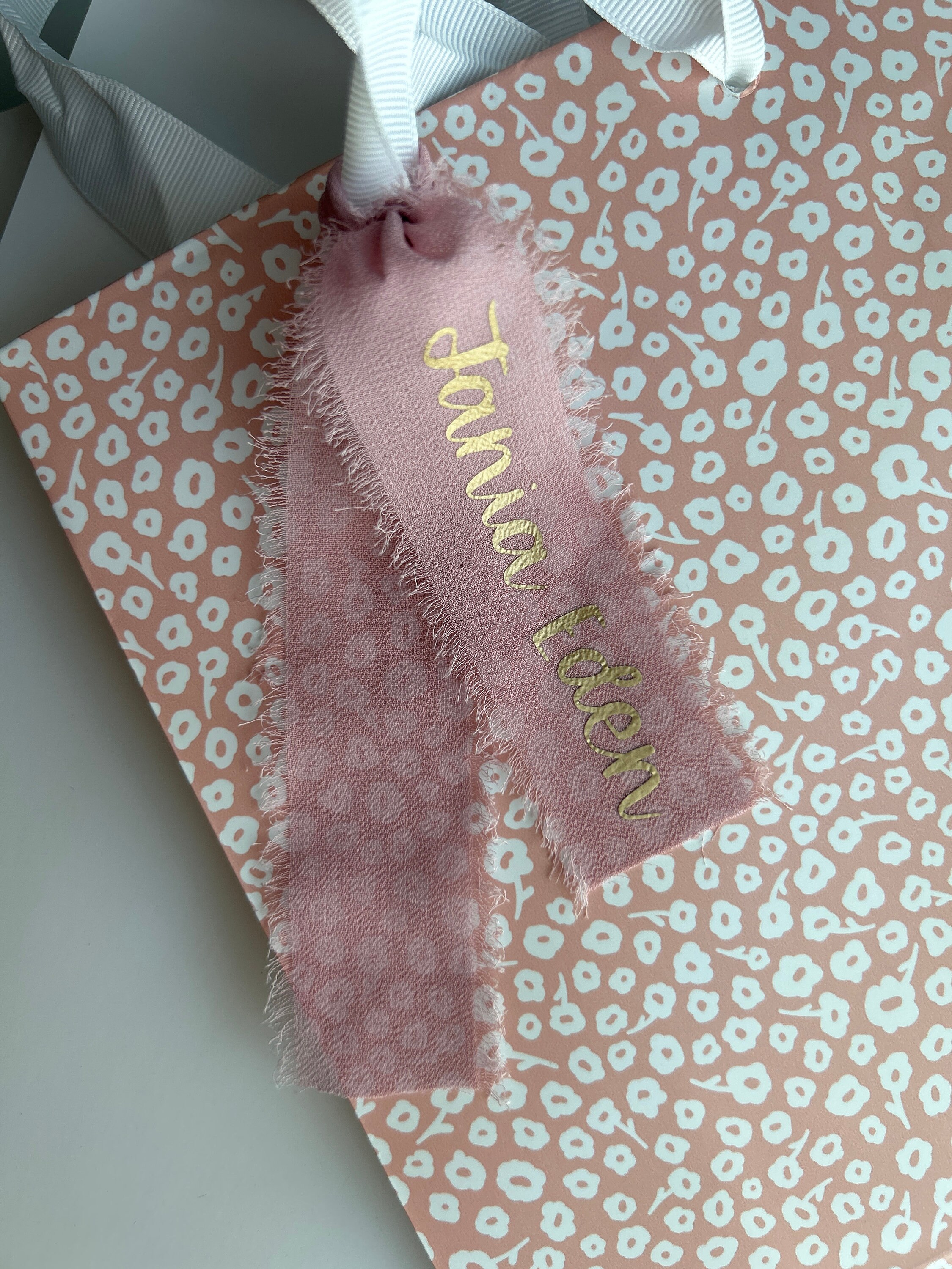 Chiffon Ribbon Personalized With Name. for Gifts and Place Names ...