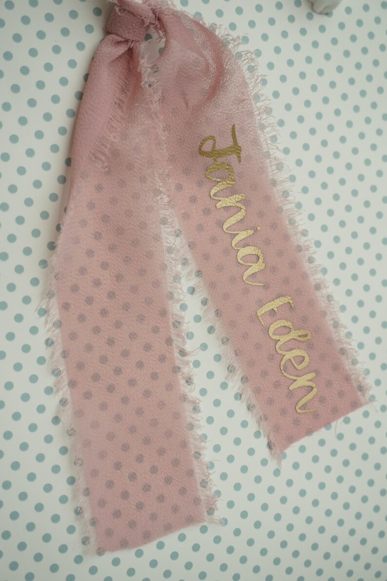 Chiffon Ribbon Personalized With Name. for Gifts and Place Names ...