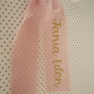 Chiffon Ribbon Personalized With Name. for Gifts and Place Names ...