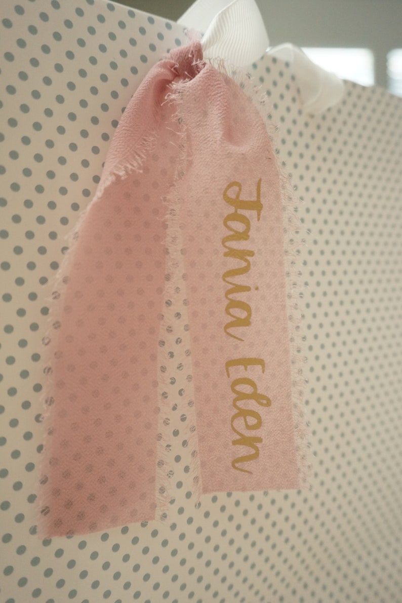Chiffon Ribbon Personalized With Name. for Gifts and Place Names ...