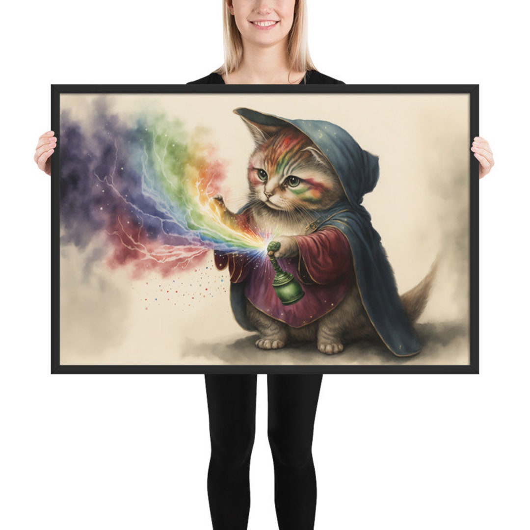 Rainbow Watercolor Animal Prints - Etsy