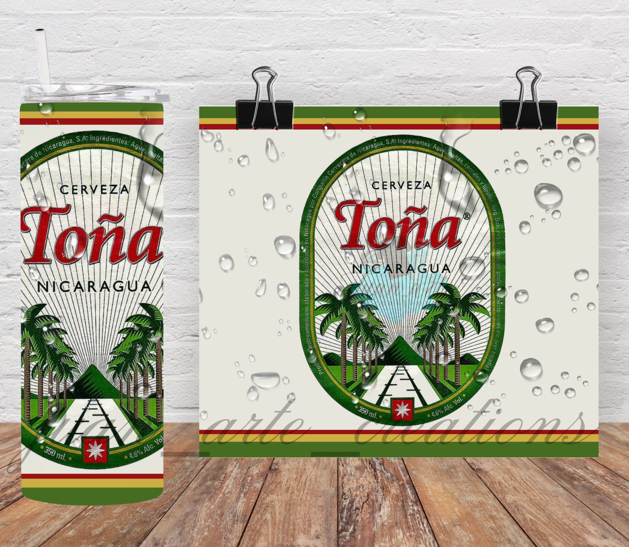 20oz Tumbler Design/cerveza Toña - Etsy