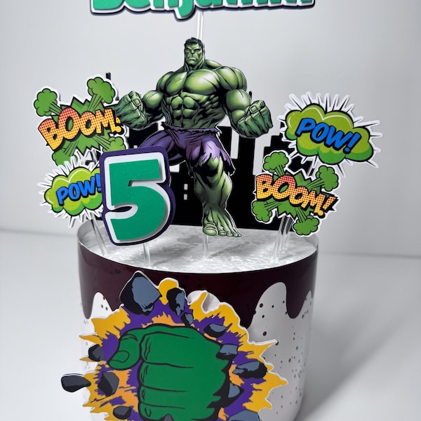 Hulk Cake Topper - Etsy