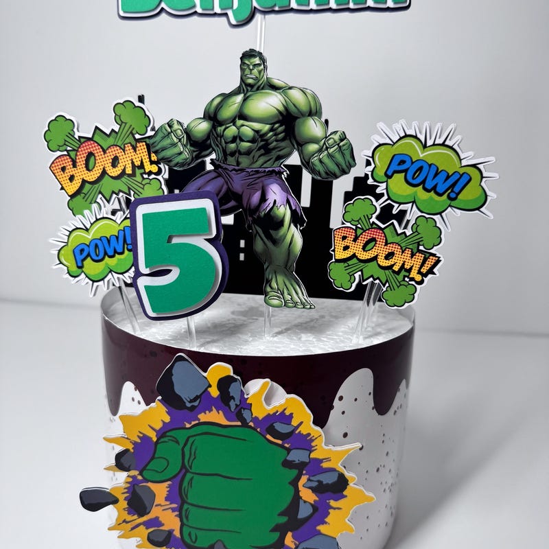 Hulk Cake Topper - Etsy