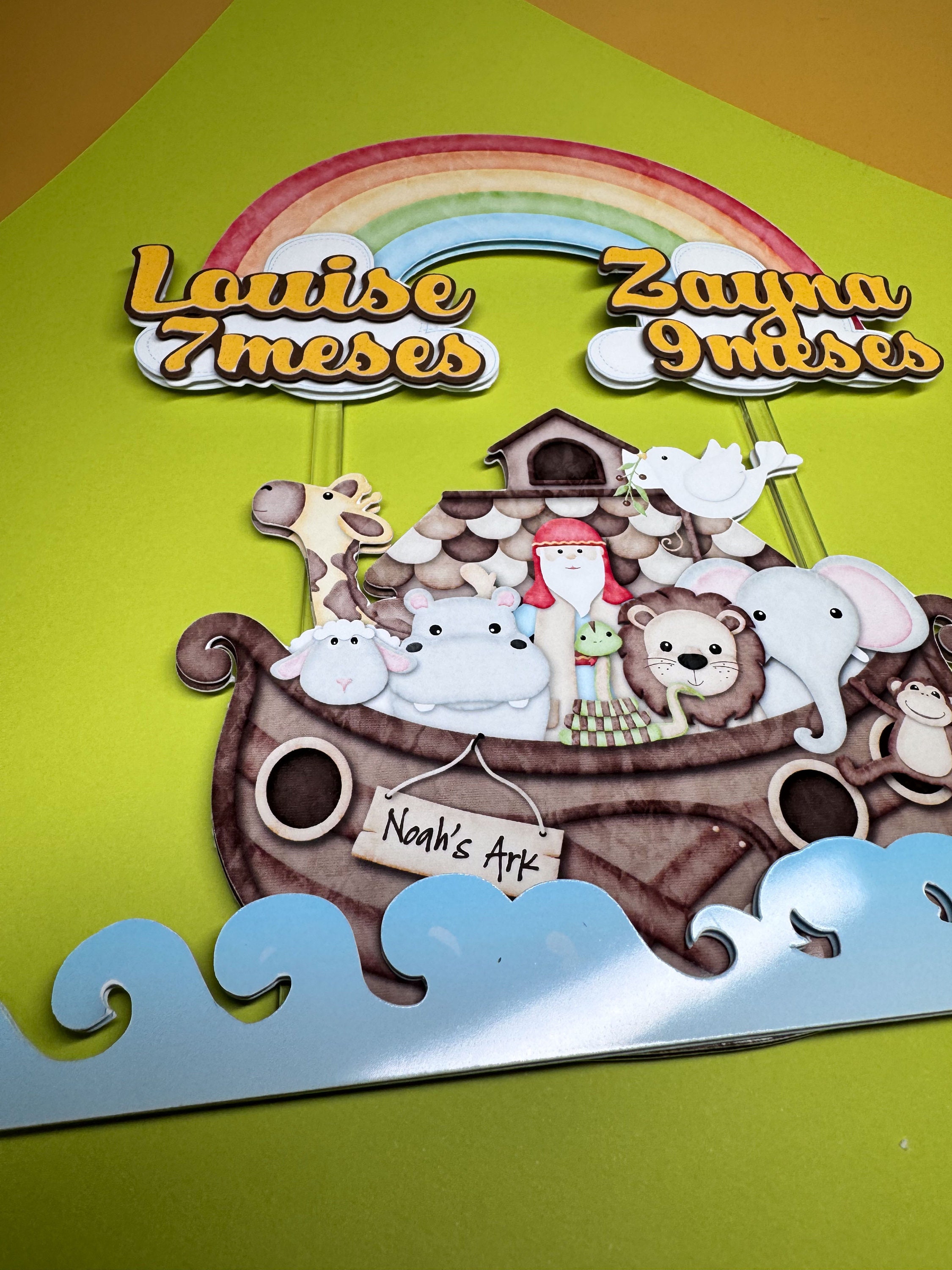 Noah's Ark Cake Topper Noah's Ark Birthday Noah's Ark Cake Noah's Ark ...