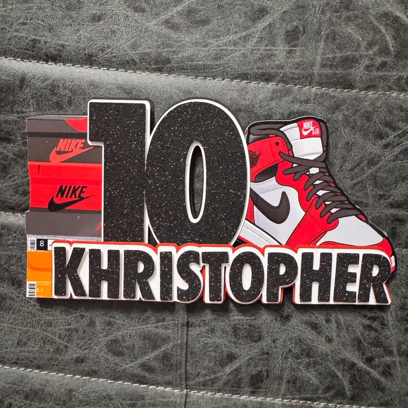Cake Nike Shoe Topper - Etsy