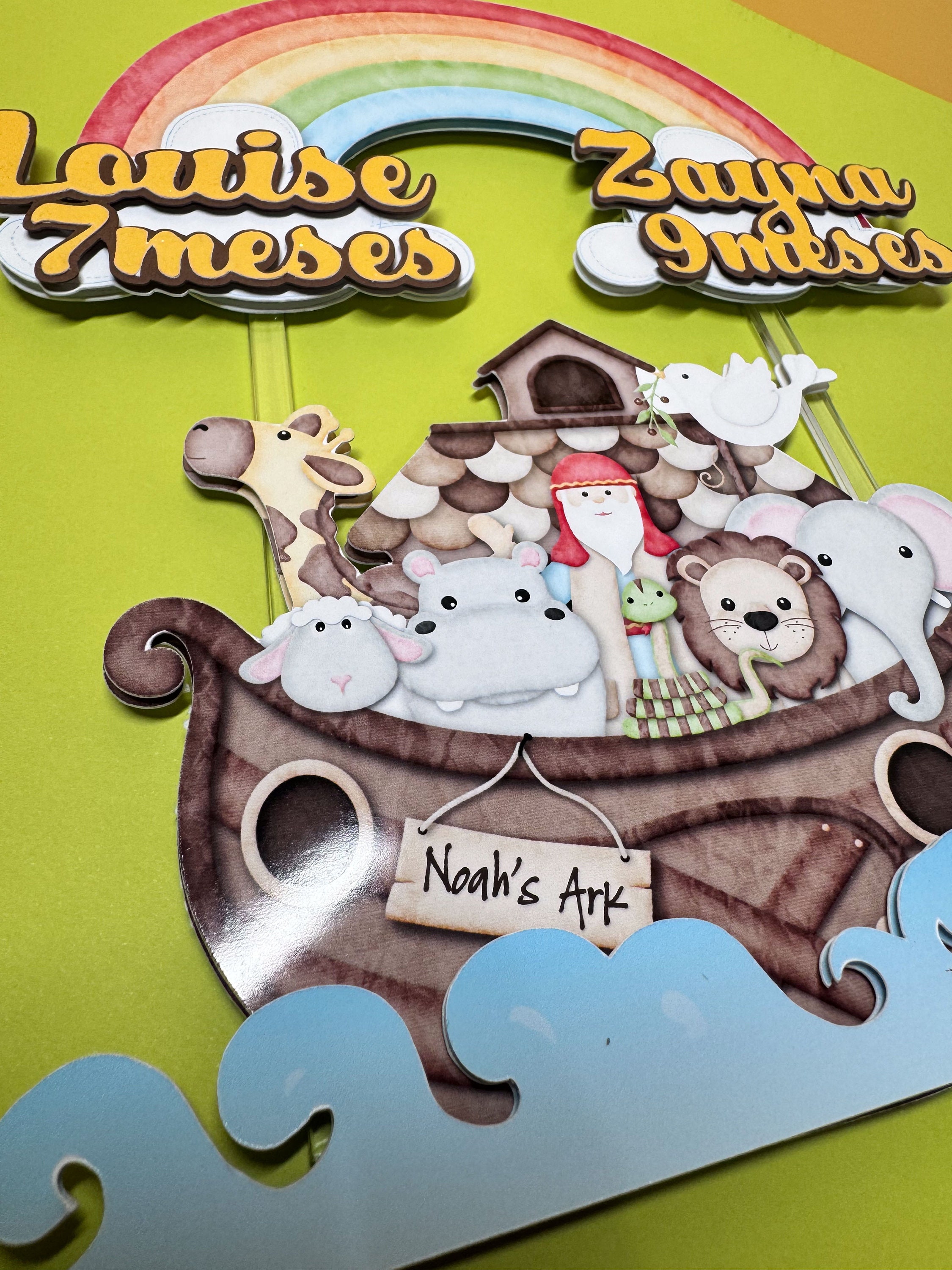Noah's Ark Cake Topper Noah's Ark Birthday Noah's Ark Cake Noah's Ark ...