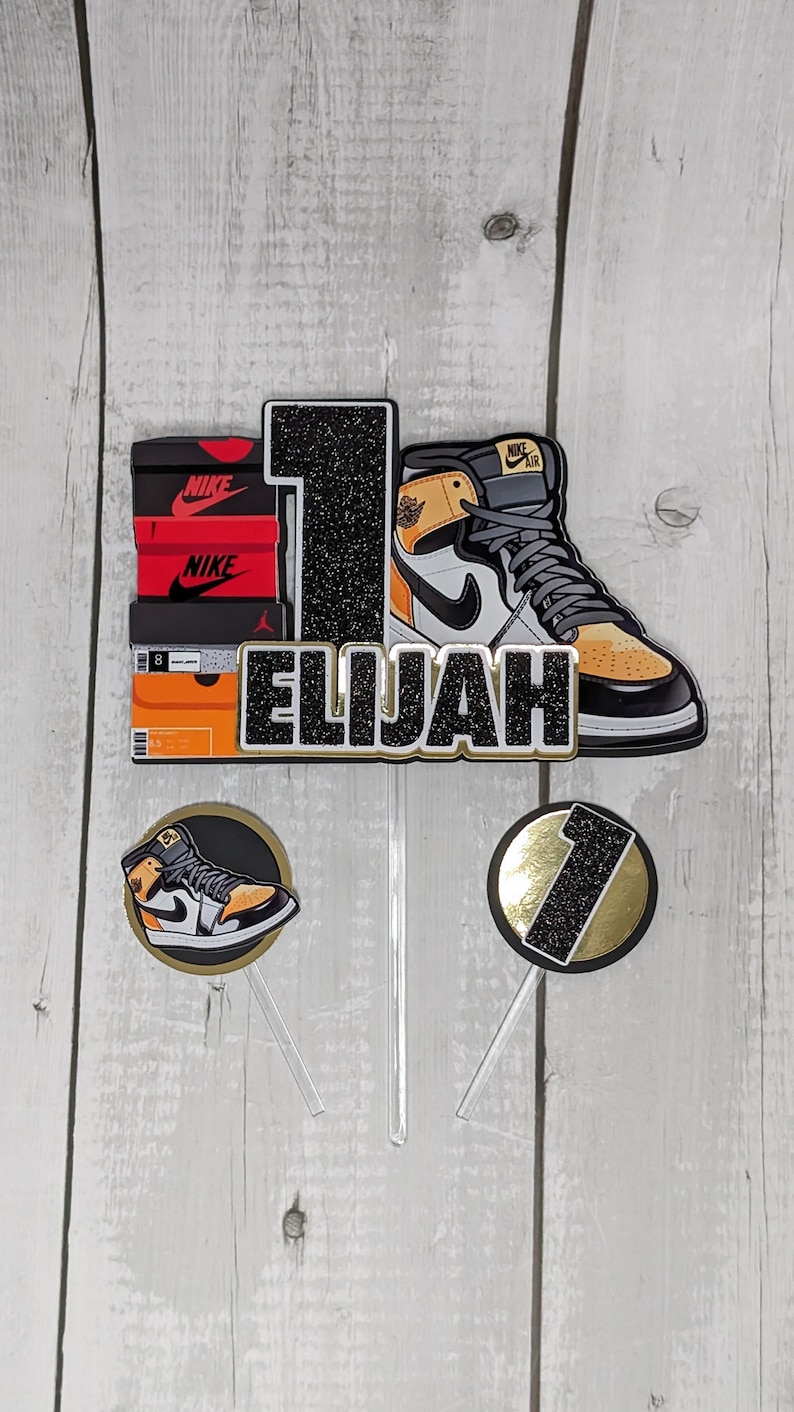Air Jordan Cupcake Topper - Nike Theme Party - Multiple Color Options ...