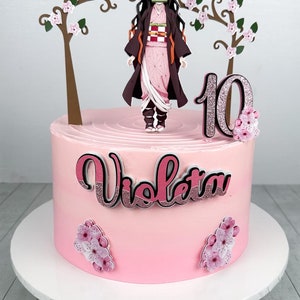 Demon Slayer Cake Topper - Demon Slayer Birthday - Demon Slayer Cake ...
