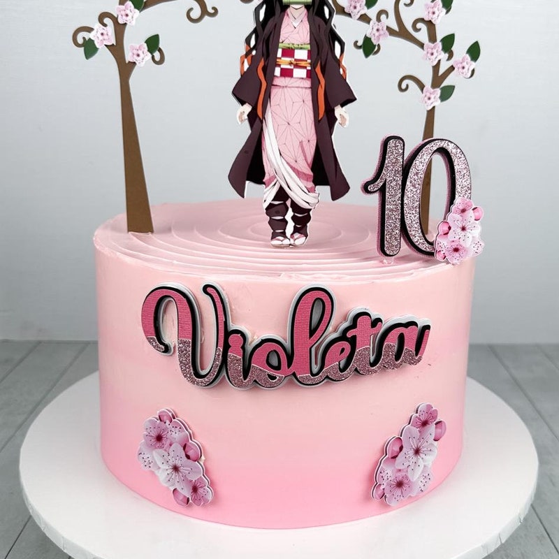 Demon Slayer Cake Topper - Etsy