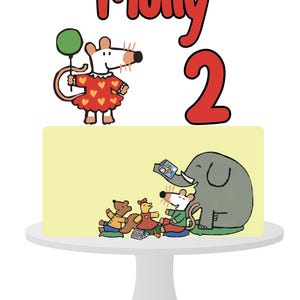 Maisy Mouse Cake Topper - Maisy Mouse Birthday - Maisy Mouse Cake ...