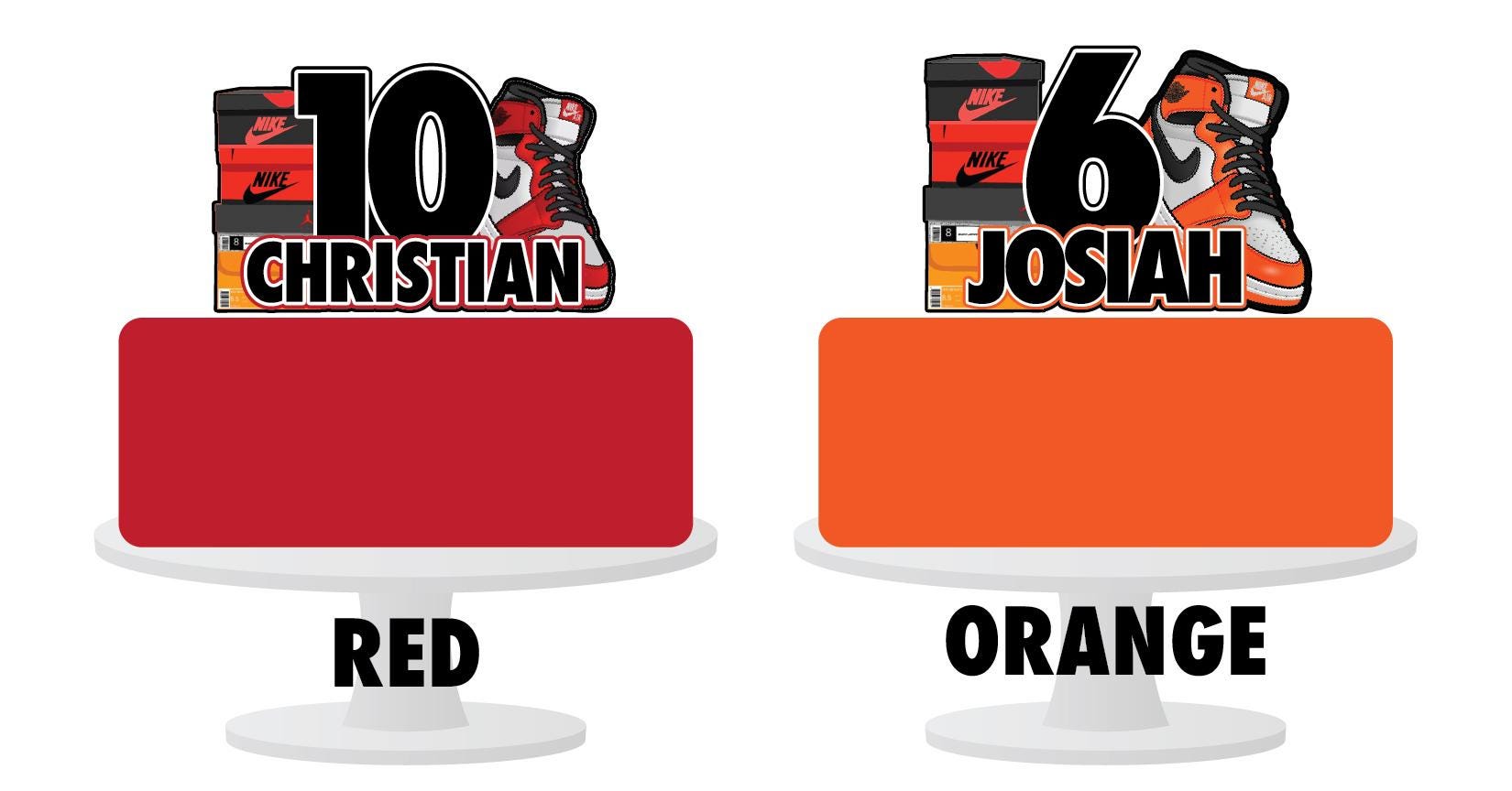 Personalized Air Jordan Cake Topper: Basketball Birthday Party ...