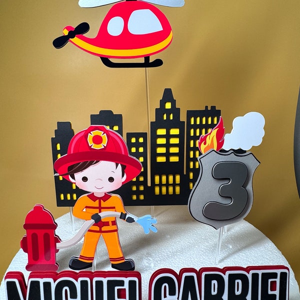 Firefighter Cake - Etsy