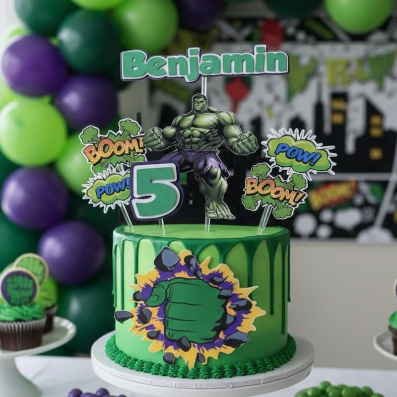 Hulk Cake Topper - Etsy