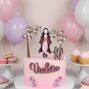 Demon Slayer Cake Topper - Demon Slayer Birthday - Demon Slayer Cake ...