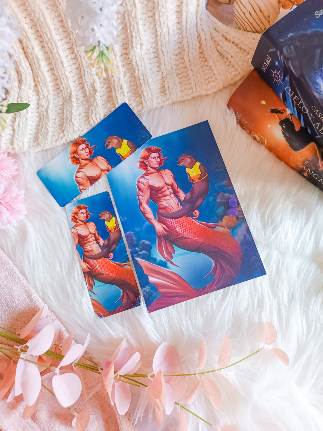 Print and Bookmark - Tharion With an Otter - Crescent City | Official ...