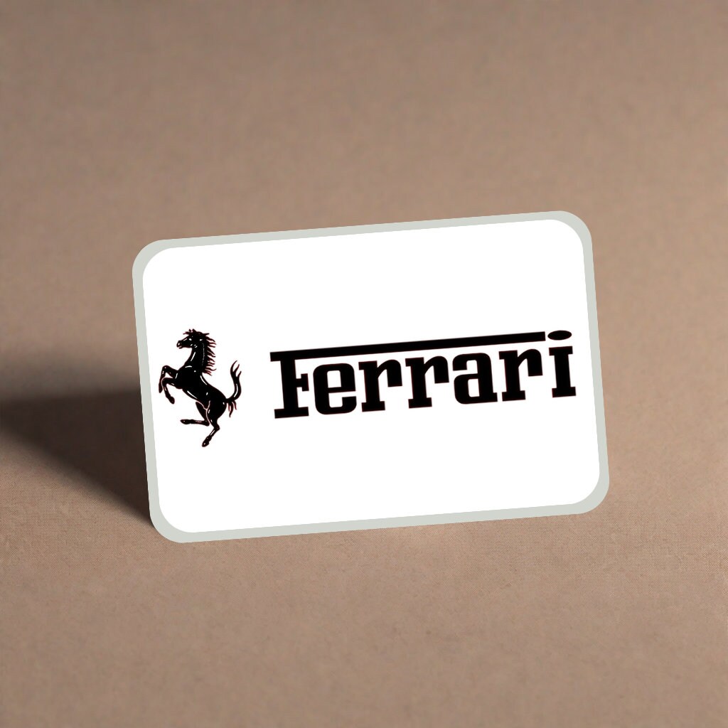 Ferrari Logo Sticker Sleek &vibrant Design, Perfect for Car Enthusiasts ...