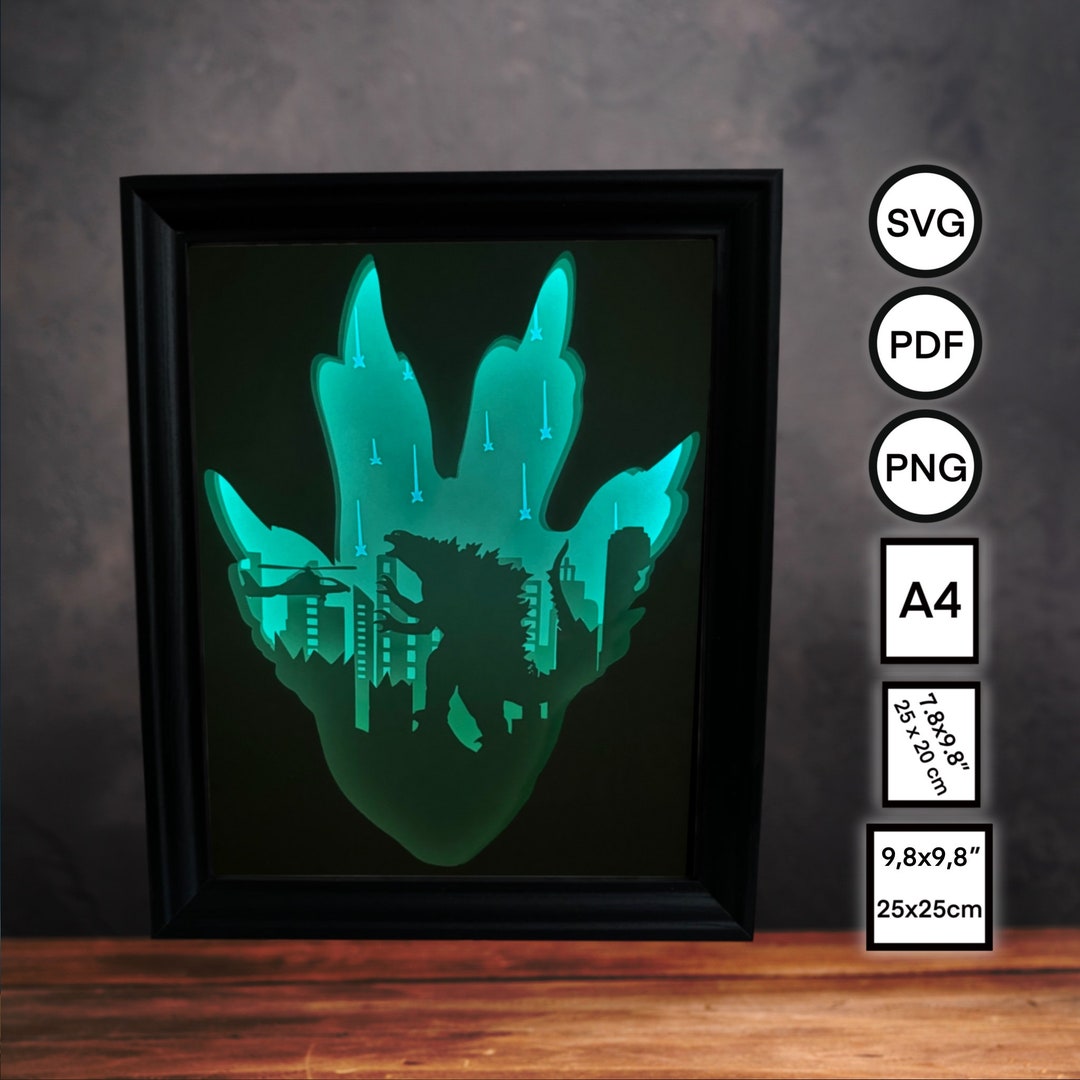 Action Dinosaur DIY Light Box Templates (svg, Pdf, Png) - Etsy