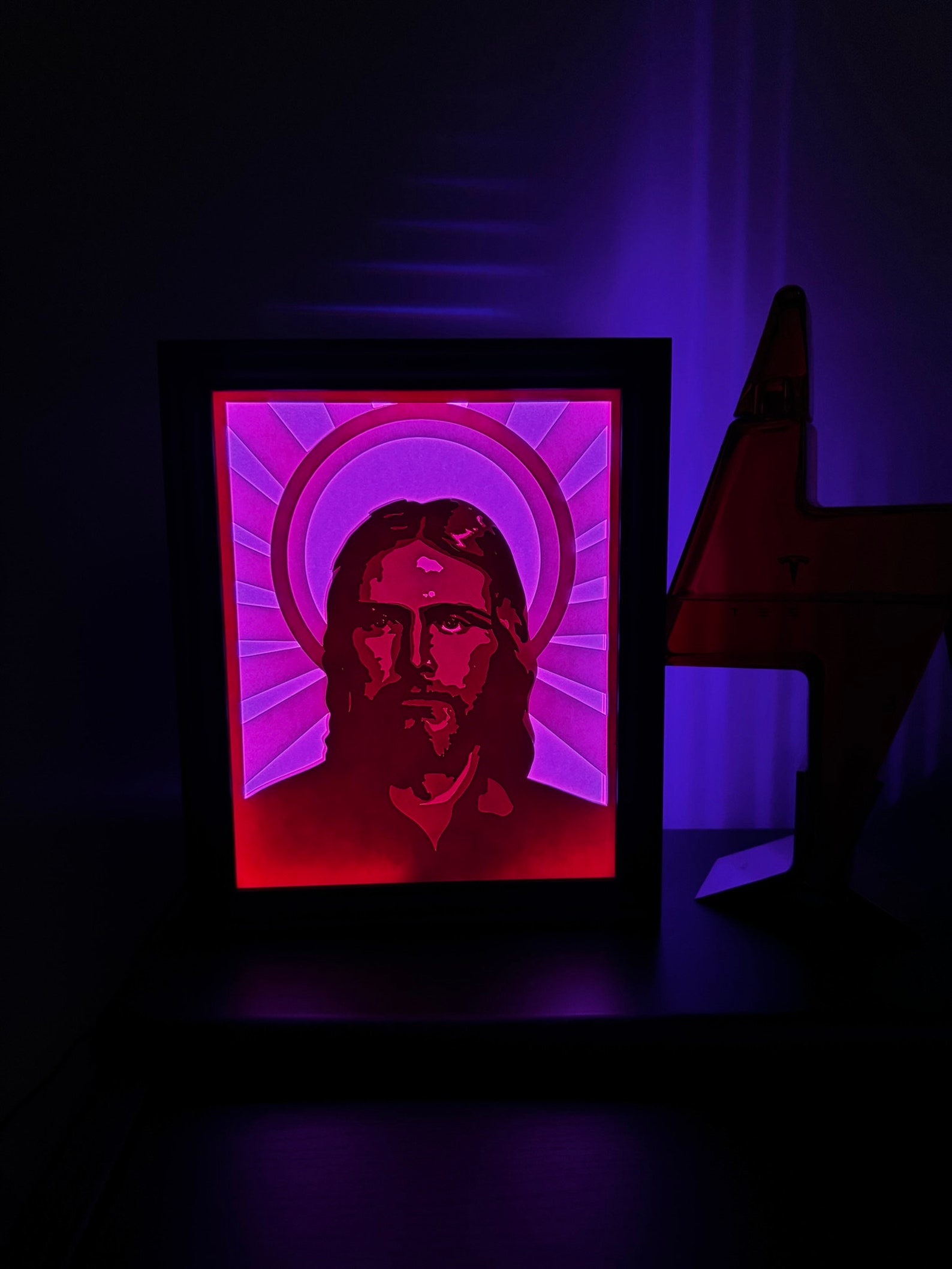 God Jesus Christ Protrait DIY Light / Shadow Box Templates svg, Pdf ...