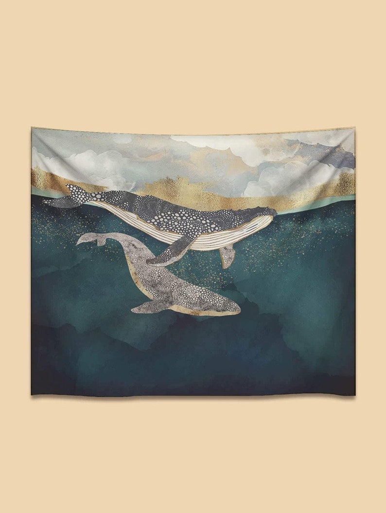 LARGE Whale Shark Tapestry Ocean Tapestry Sea Tapestry - Etsy