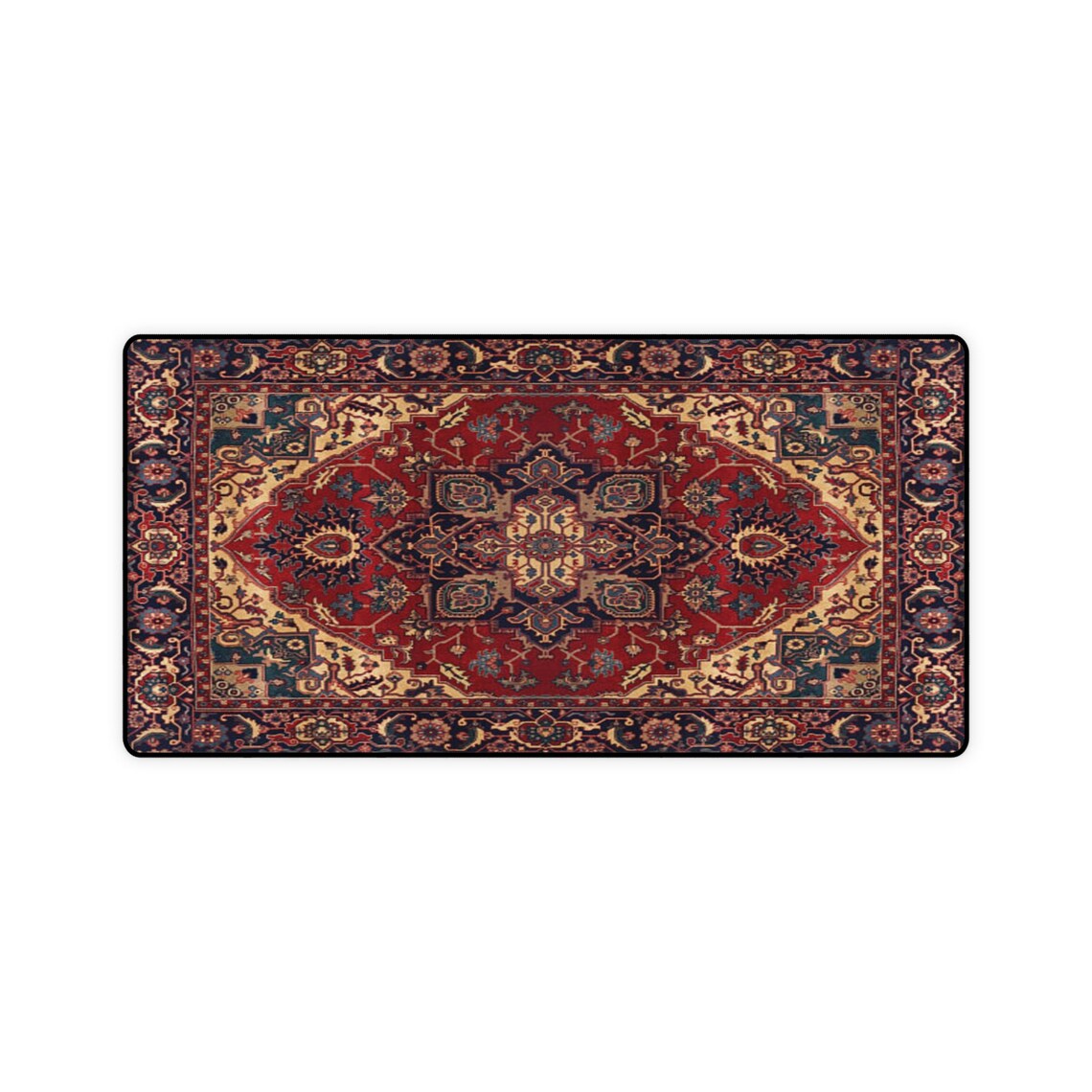Red and Blue Persian Rug Desk Mats - Etsy