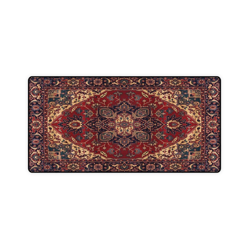 Red and Blue Persian Rug Desk Mats - Etsy