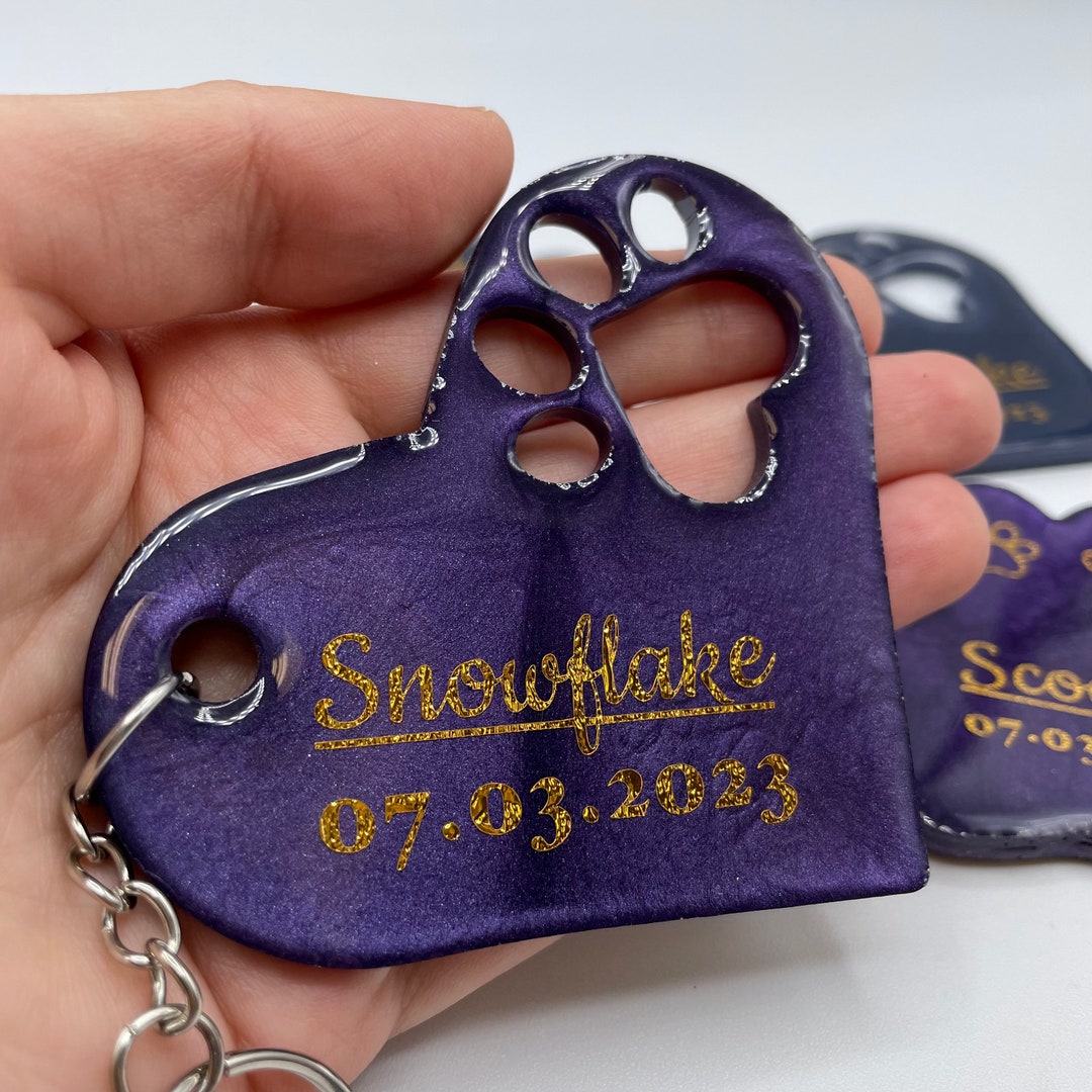Custom Pet Name Tags / Keychains /personalized Dog Name Tag /resin Pet ...